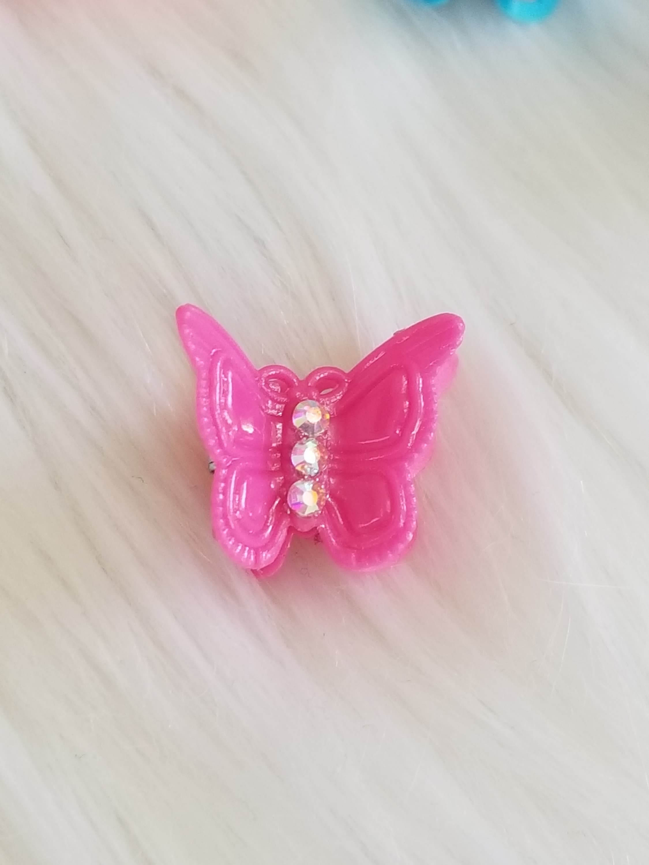 Mini Butterfly Clips, 90's Baby Butterfly Hair Clips Set of 8, Bling ...