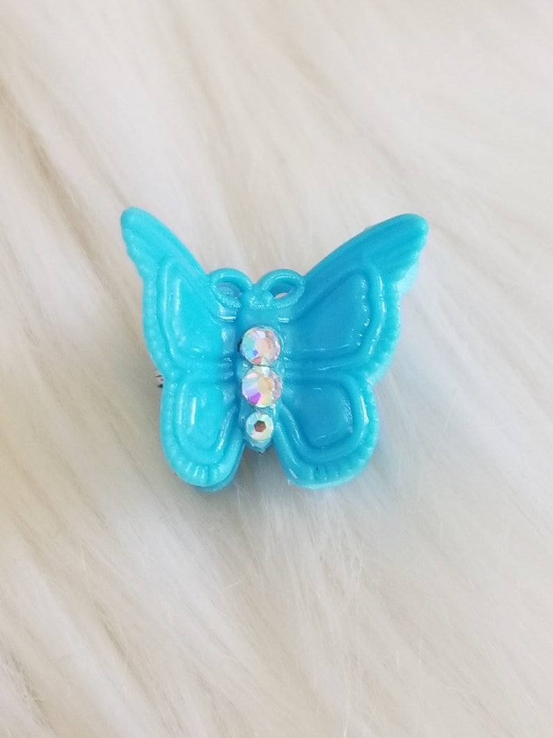Mini Butterfly Clips, 90's Baby Butterfly Hair Clips Set of 8, Bling ...