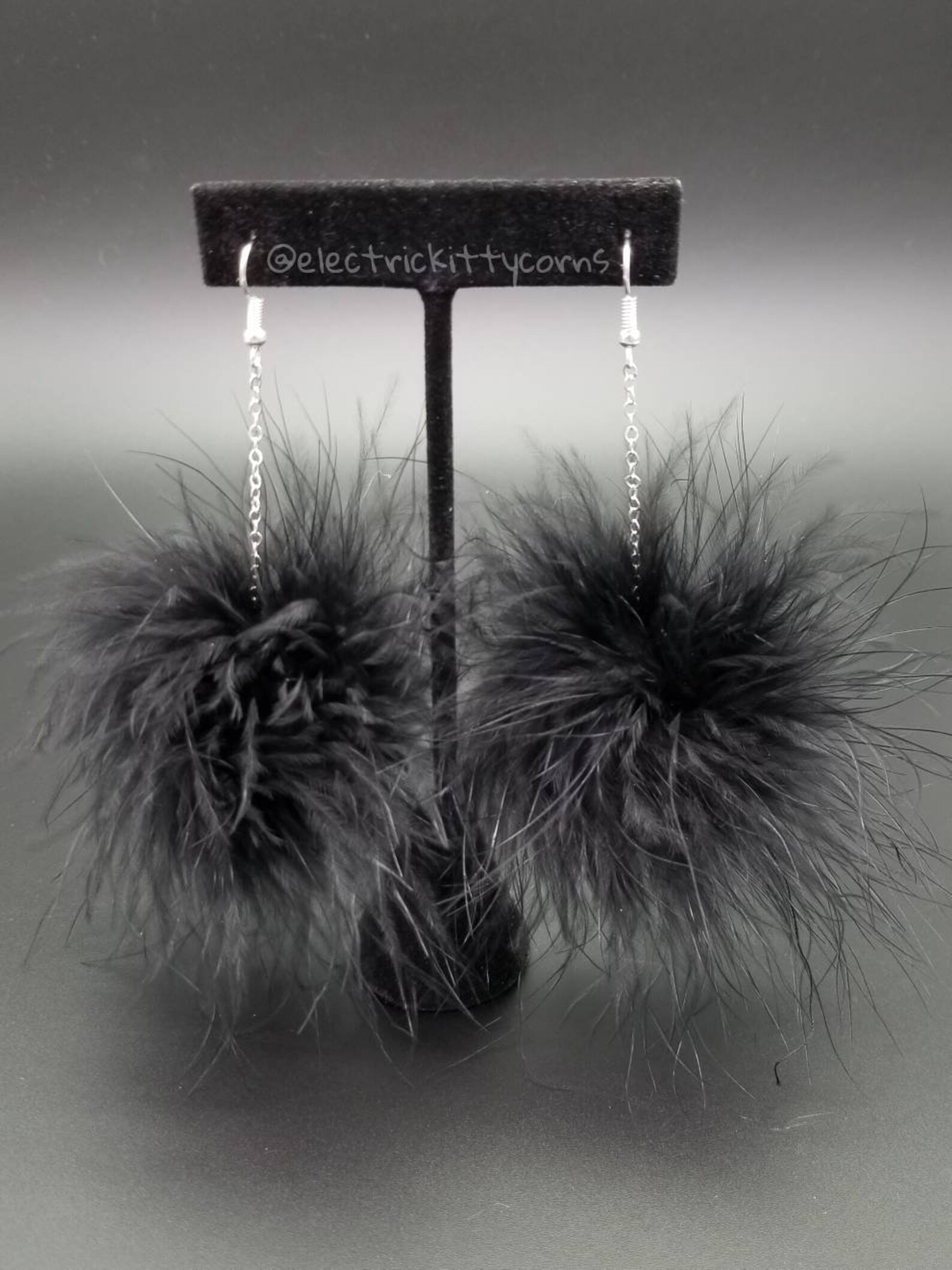Fluffy Earings Fluff Earrings Marabou Feather Earrings - Etsy