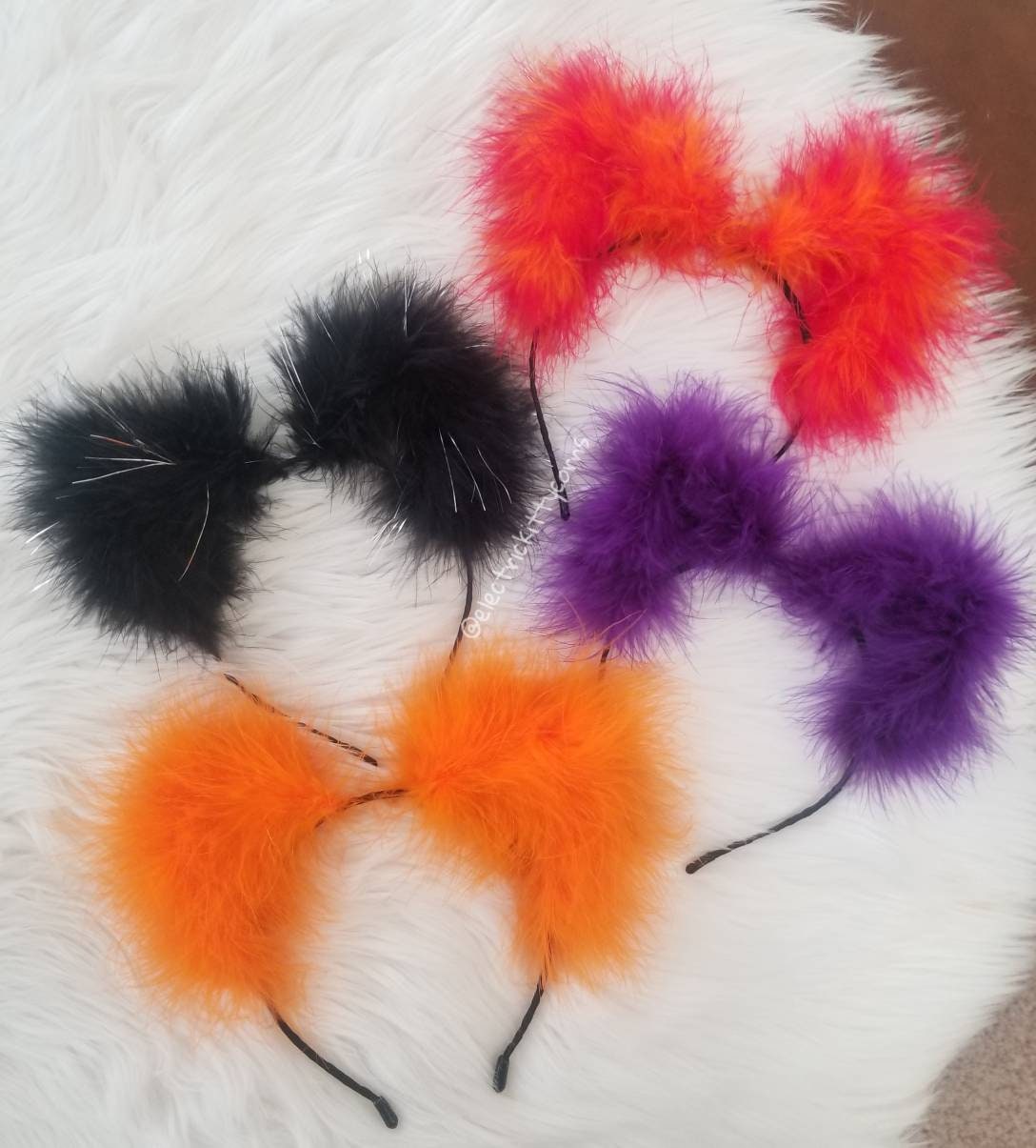Purple Fluffy Cat Ears, Electric Kittycorn Bewitched Fluffs, Purple ...