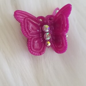 Mini Butterfly Clips, 90's Baby Butterfly Hair Clips Set of 8, Bling ...
