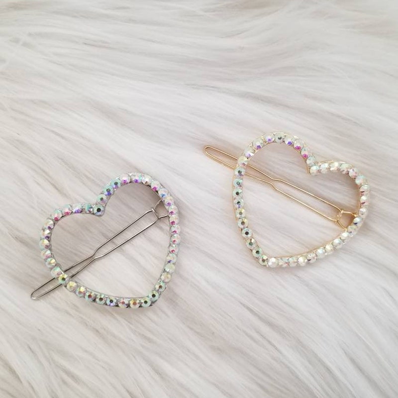 Heart Barrette - Etsy