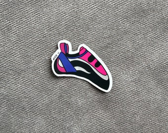 Bouldering Shoe Sticker - Etsy