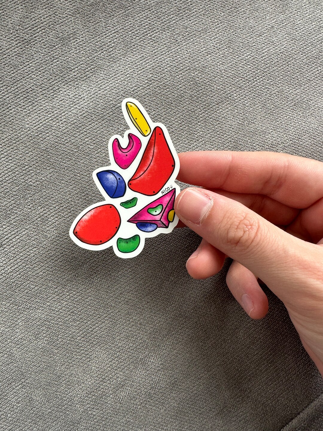 Bouldering Hold Sticker - Etsy