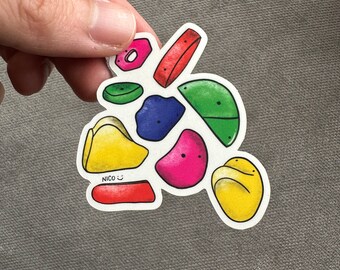 Bouldering Shoe Sticker - Etsy