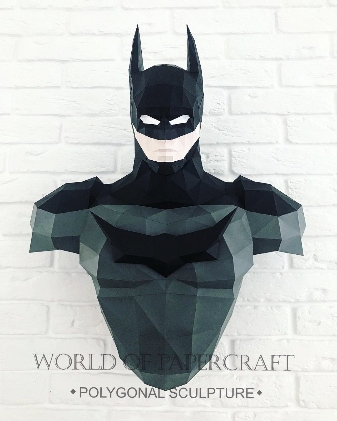 Papercraft Hero PDF Template Low Poly man Paper Sculpture | Etsy