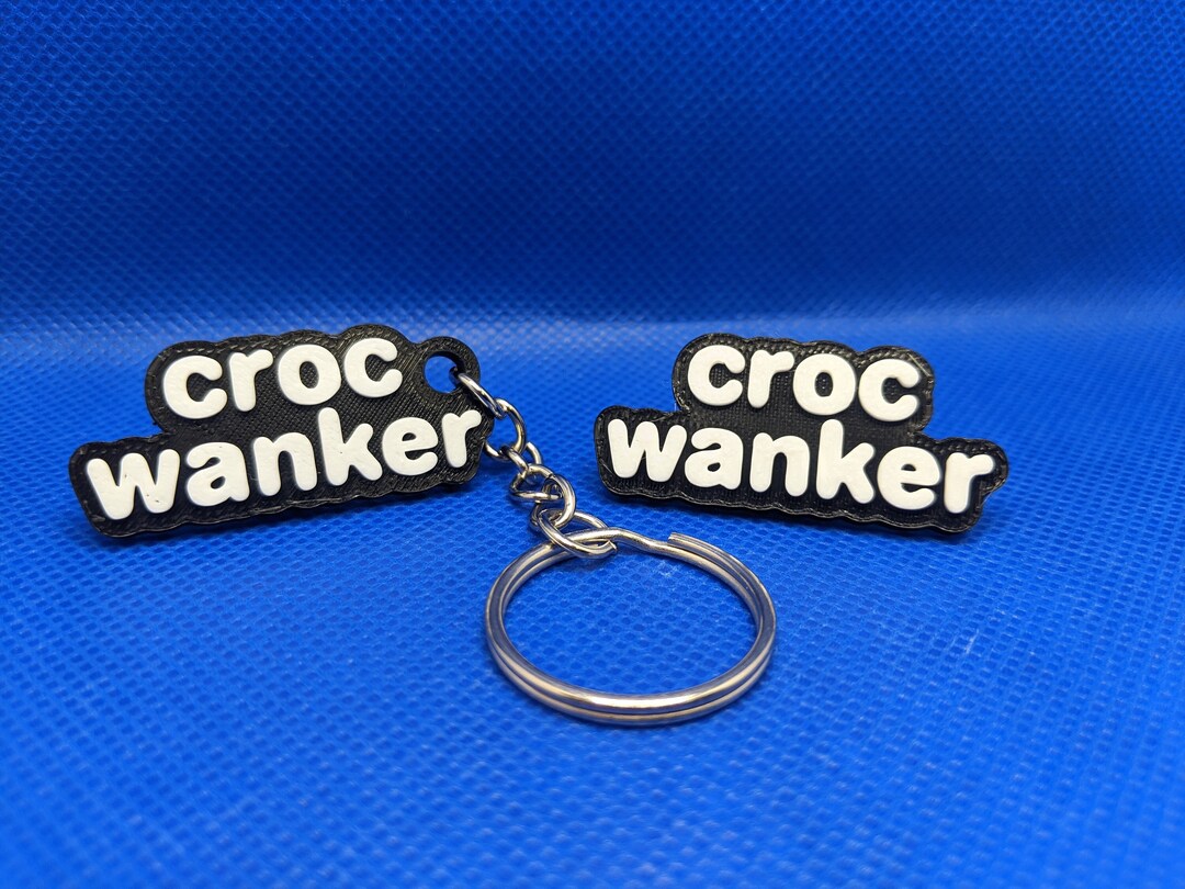 The Original Croc Wanker Croc Charm and Keychain Keyring Set MADE IN ...