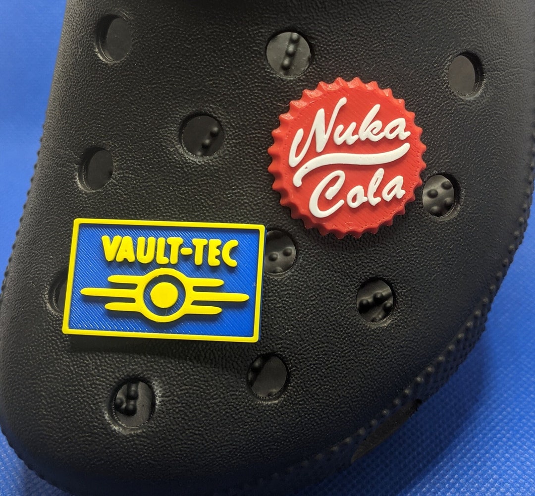 Fallout Vault Tec Nuka Cola Croc Charm Twin Pack Funny Gift MADE IN ...