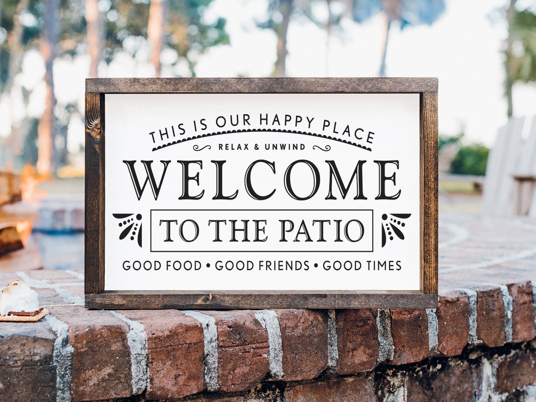 Welcome to the Patio Rustic, Handmade and Hand Painted Wooden Patio ...
