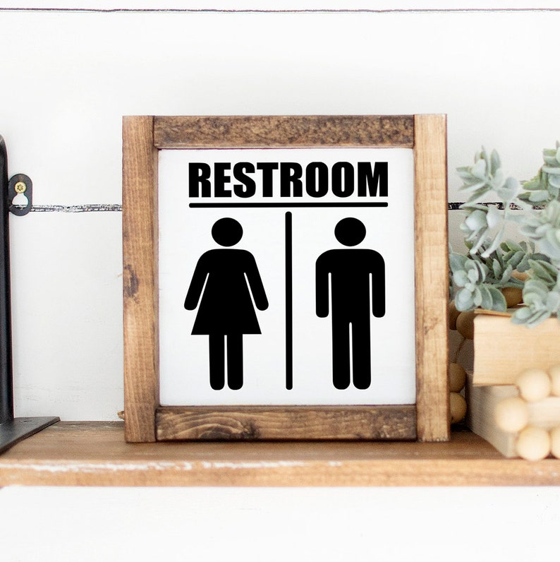 Restroom - Rustic, Farmhouse, Handmade and Hand Painted Bathroom/toilet ...