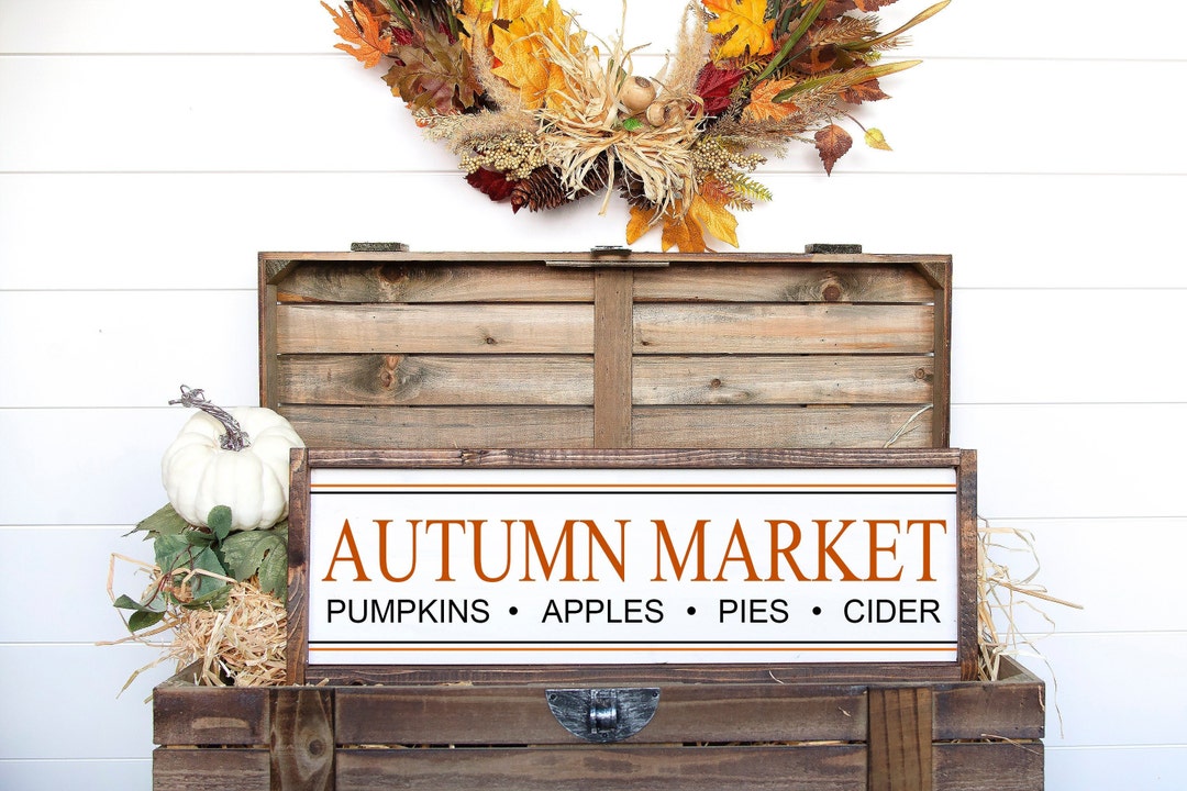 Autumn Market - Rustic, Farmhouse, Handmade and Hand Painted Autumn ...