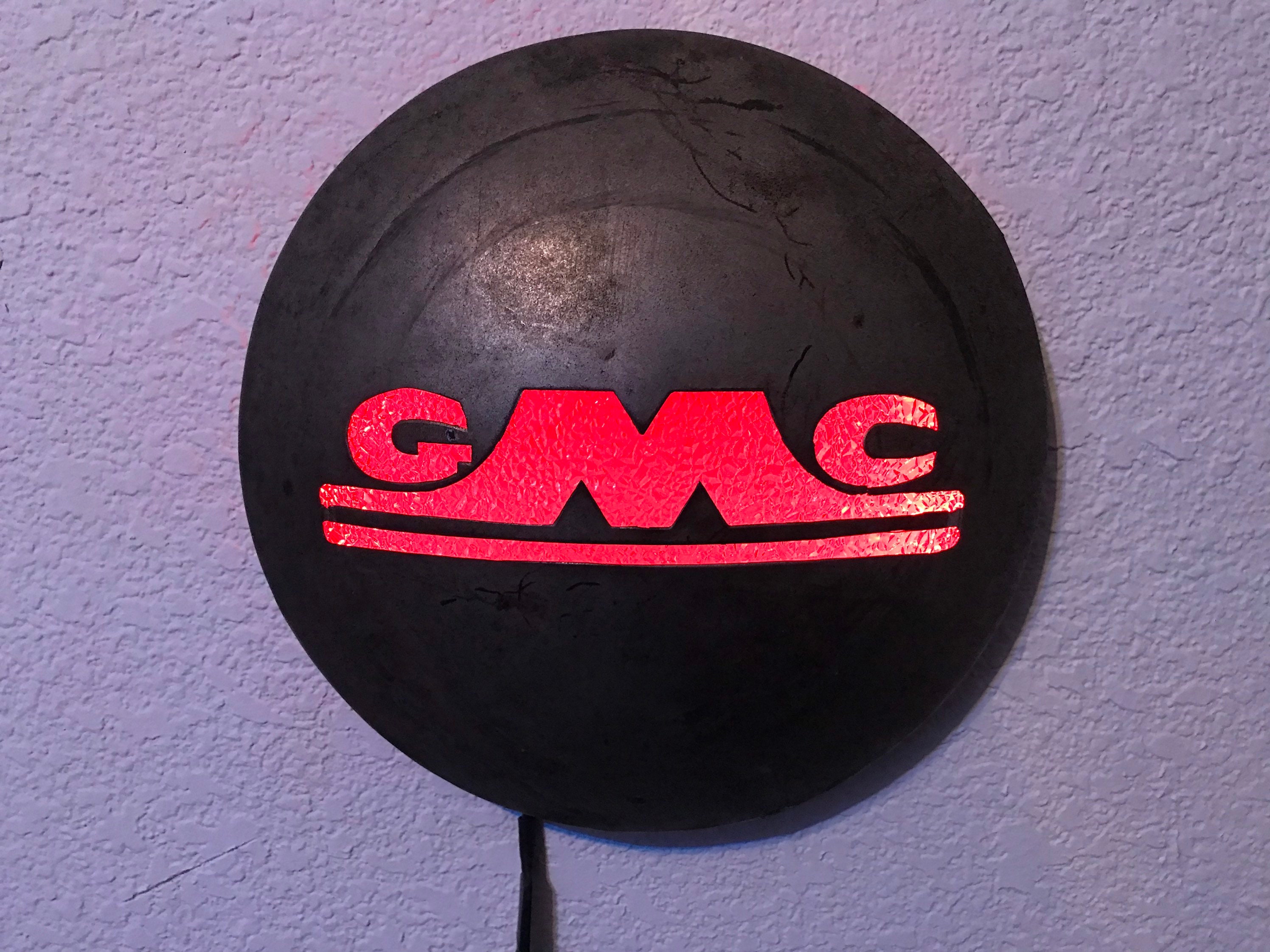 GMC Hubcap Light Nice Patina RGB LED With Remote 1951 Original - Etsy