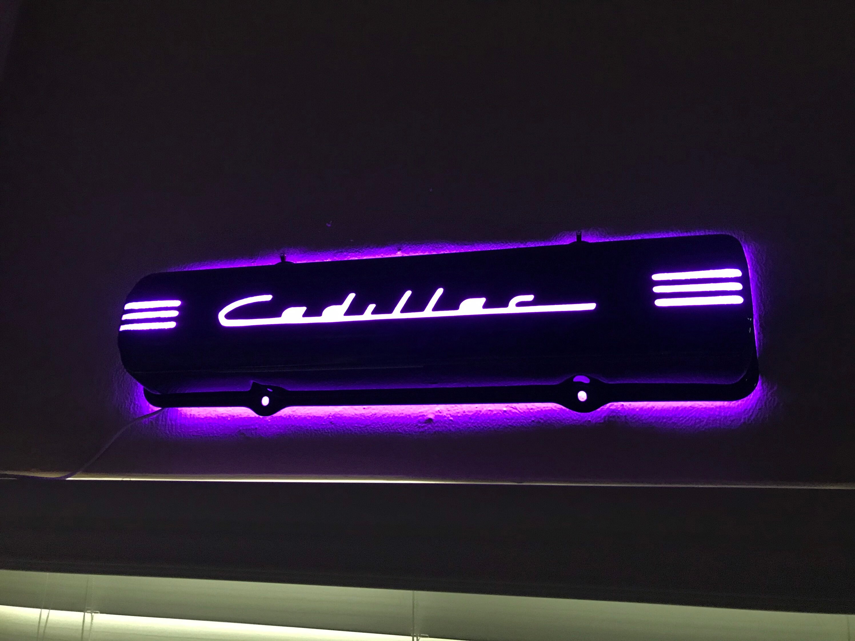Cadillac V8 Script Valve Cover Light RGB LED With Remote - Etsy
