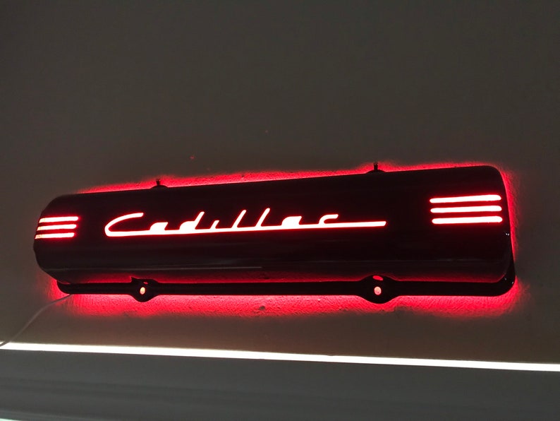 Cadillac V8 Script Valve Cover Light RGB LED With Remote - Etsy