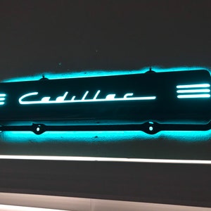 Cadillac V8 Script Valve Cover Light RGB LED With Remote - Etsy