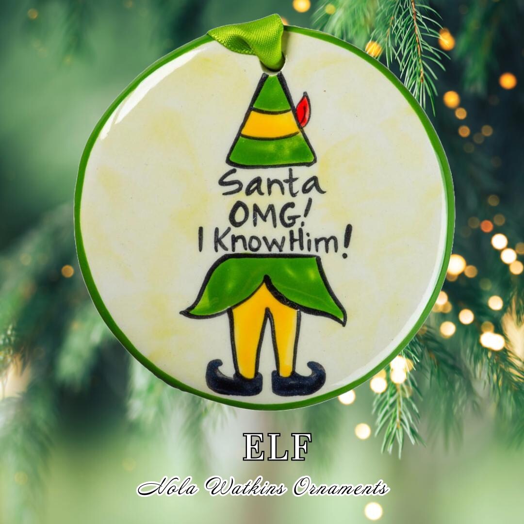 Personalized Hand-painted Elf Christmas Ornament With Gift Box | Unique ...