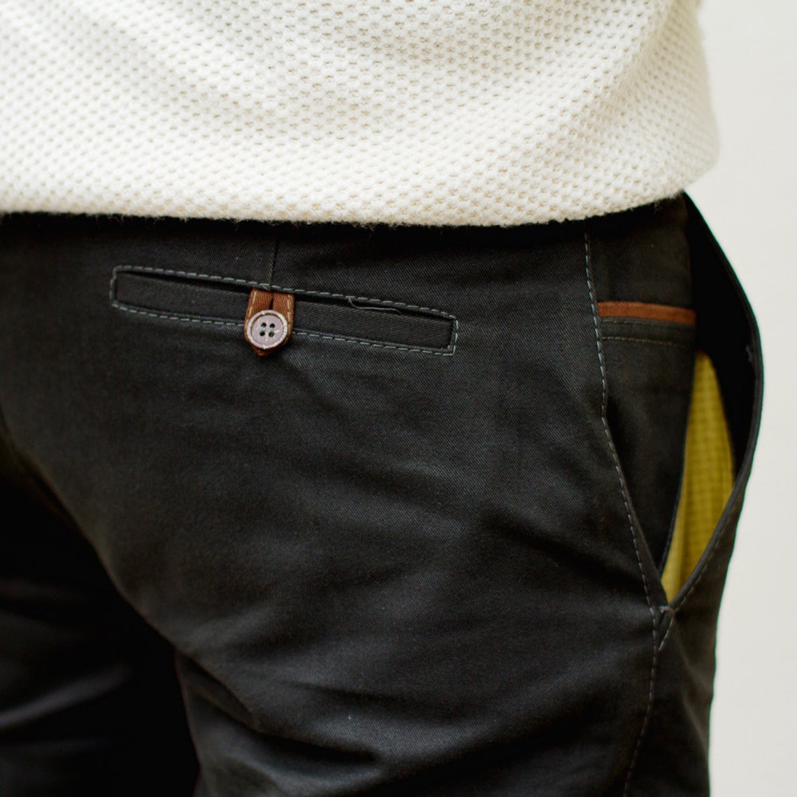 Moody Marsh Chinos - Limited Edition | Dark Khaki Green Chinos, Mens ...