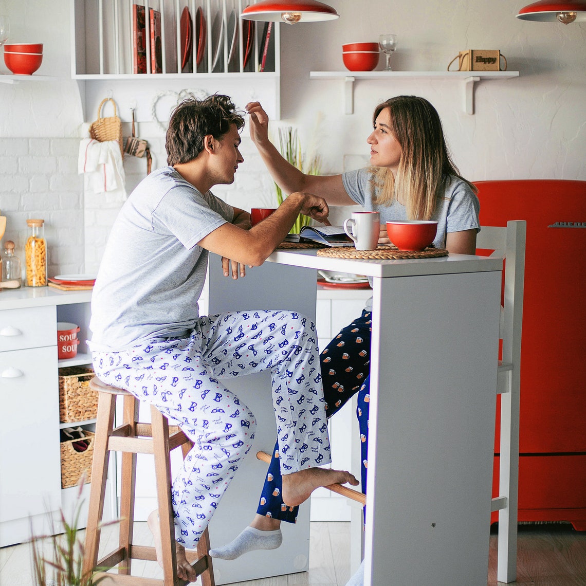 Matching Pjs for the Whole Family Couples Pajamas for Valentine's Day ...