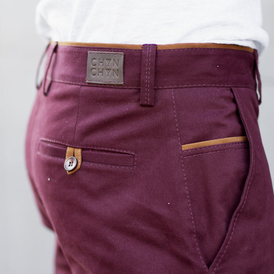 Wine Red Chinos - Limited Edition | Burgundy Chinos, Business Casual ...