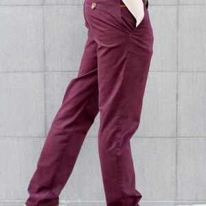 Wine Red Chinos - Limited Edition | Burgundy Chinos, Business Casual ...