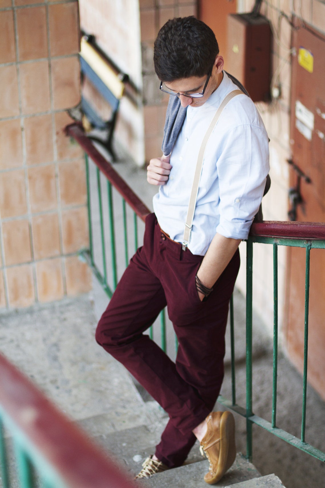 Wine Red Chinos Limited Edition Burgundy Chinos Business - Etsy