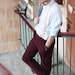 Wine Red Chinos Limited Edition Burgundy Chinos, Business Casual Mens ...