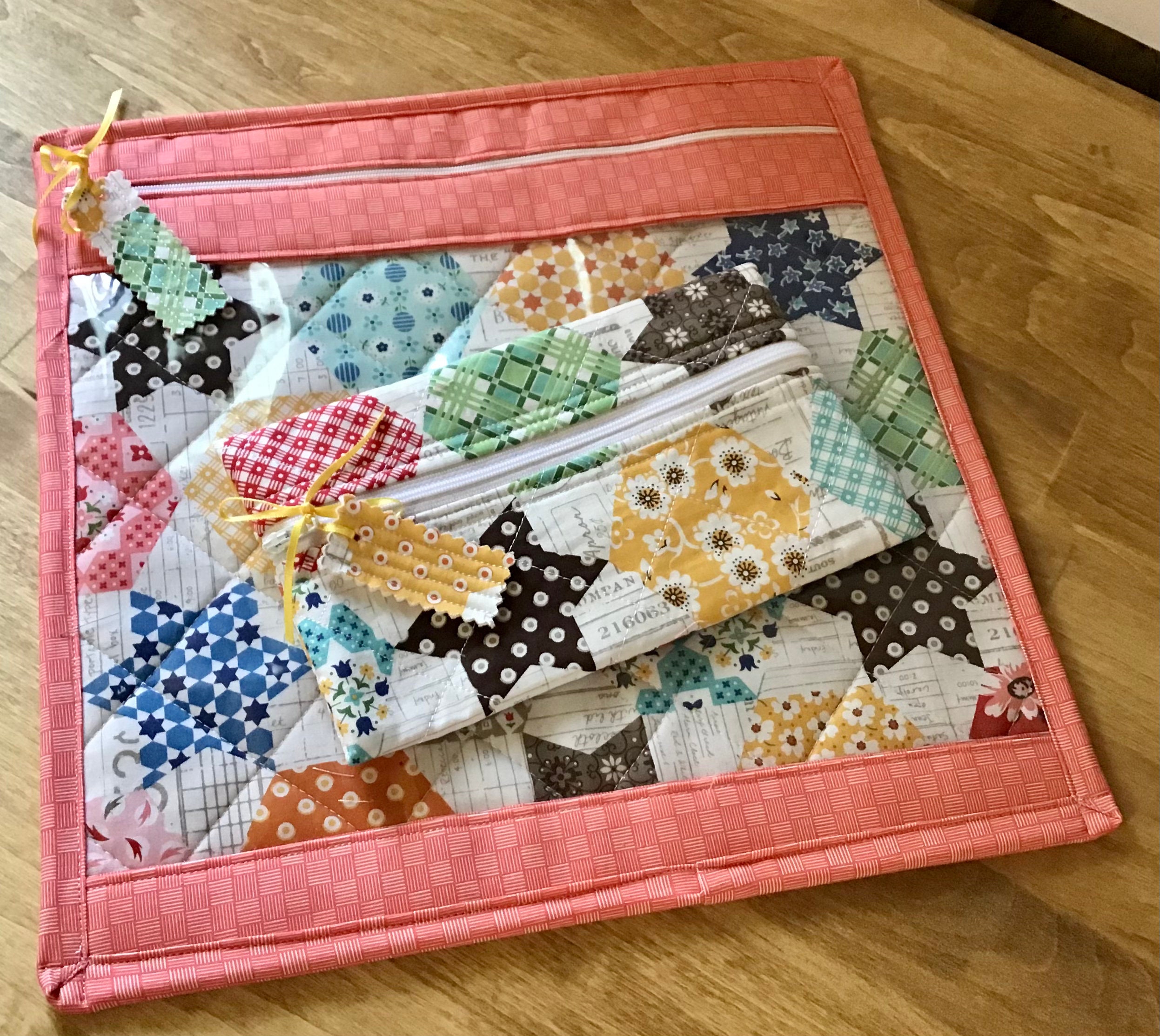 Project Partner Quilted Zipper Bag Cross Stitch Lori Holt Flea | Etsy