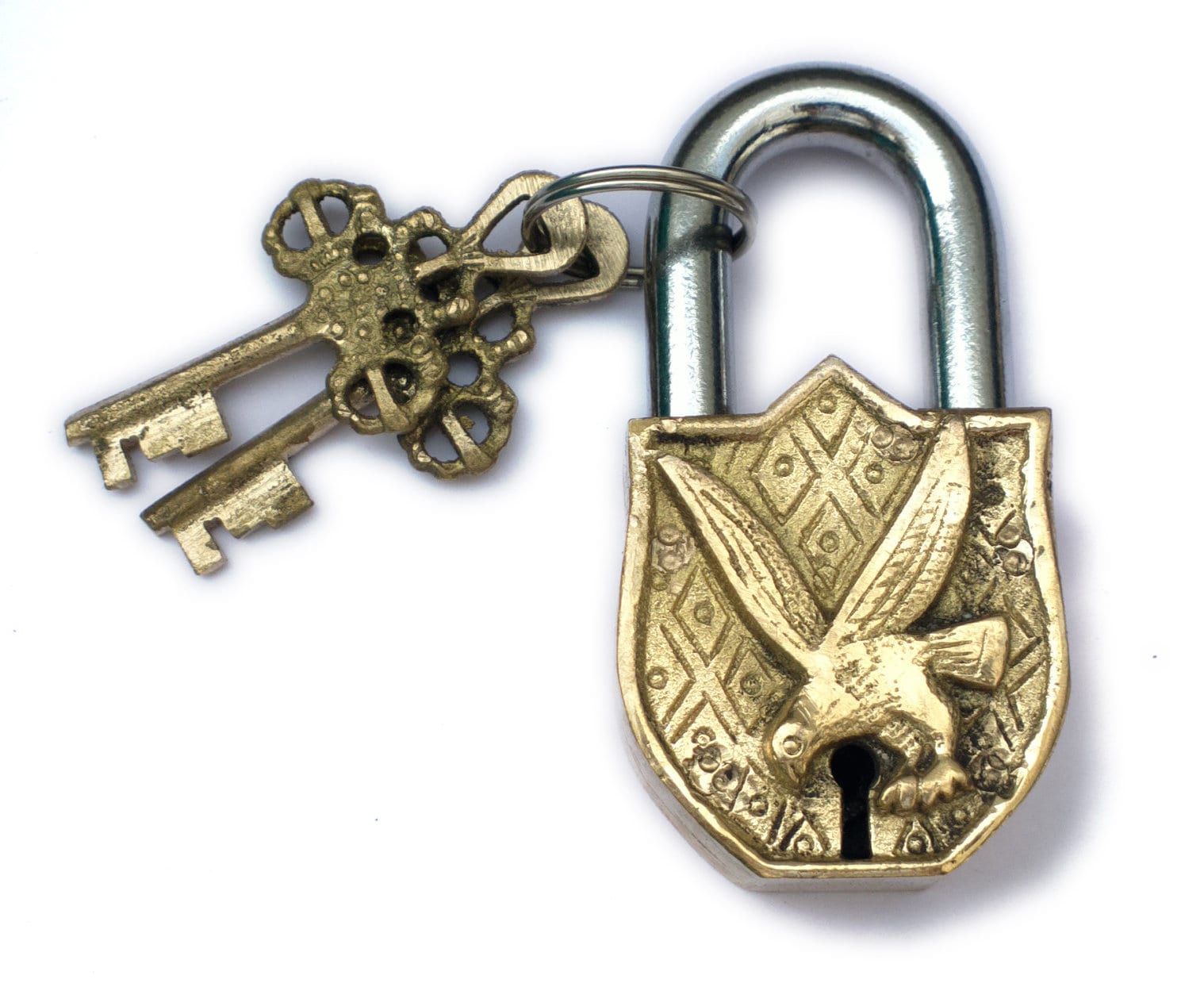 Unusual Vintage Style Padlock Flying Eagle Padlock With Om Home Decor ...