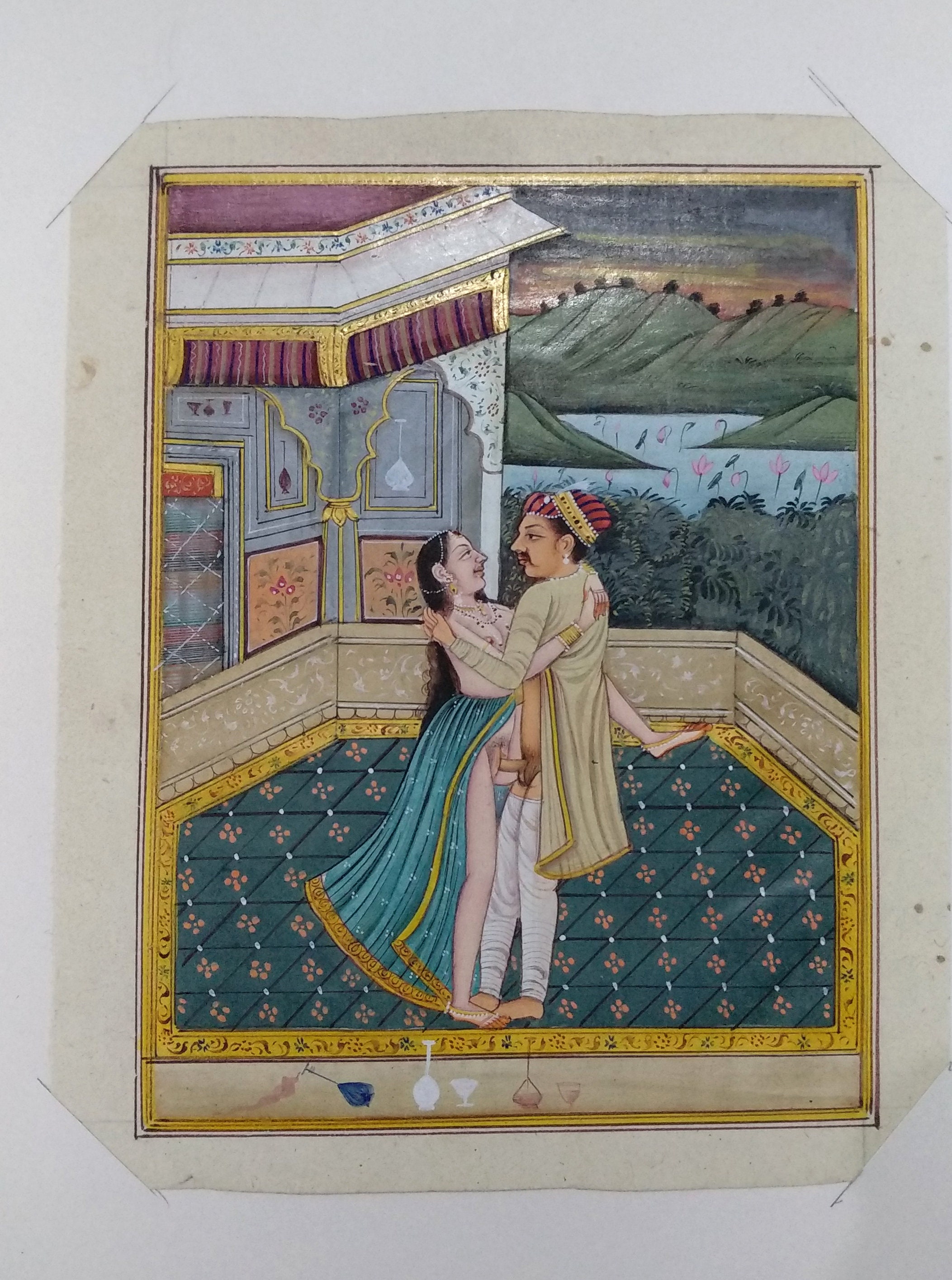 Rare Handmade Vintage Indian Original Miniature Erotic Etsy