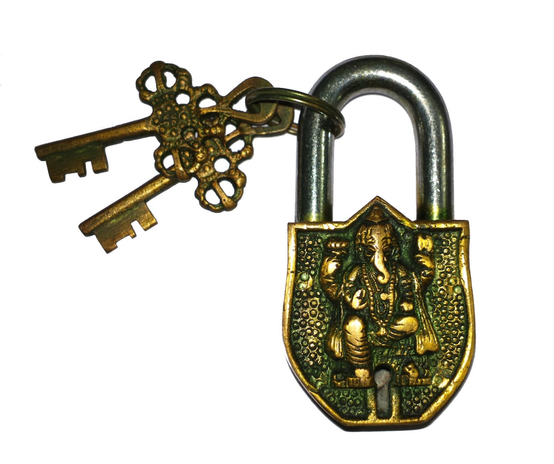 Unusual Vintage Style Padlock Hindu Elephant God Ganesha - Etsy