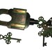 Unusual Brass Made TRICKY PUZZLE Padlock With 6 Keys (with Antique ...