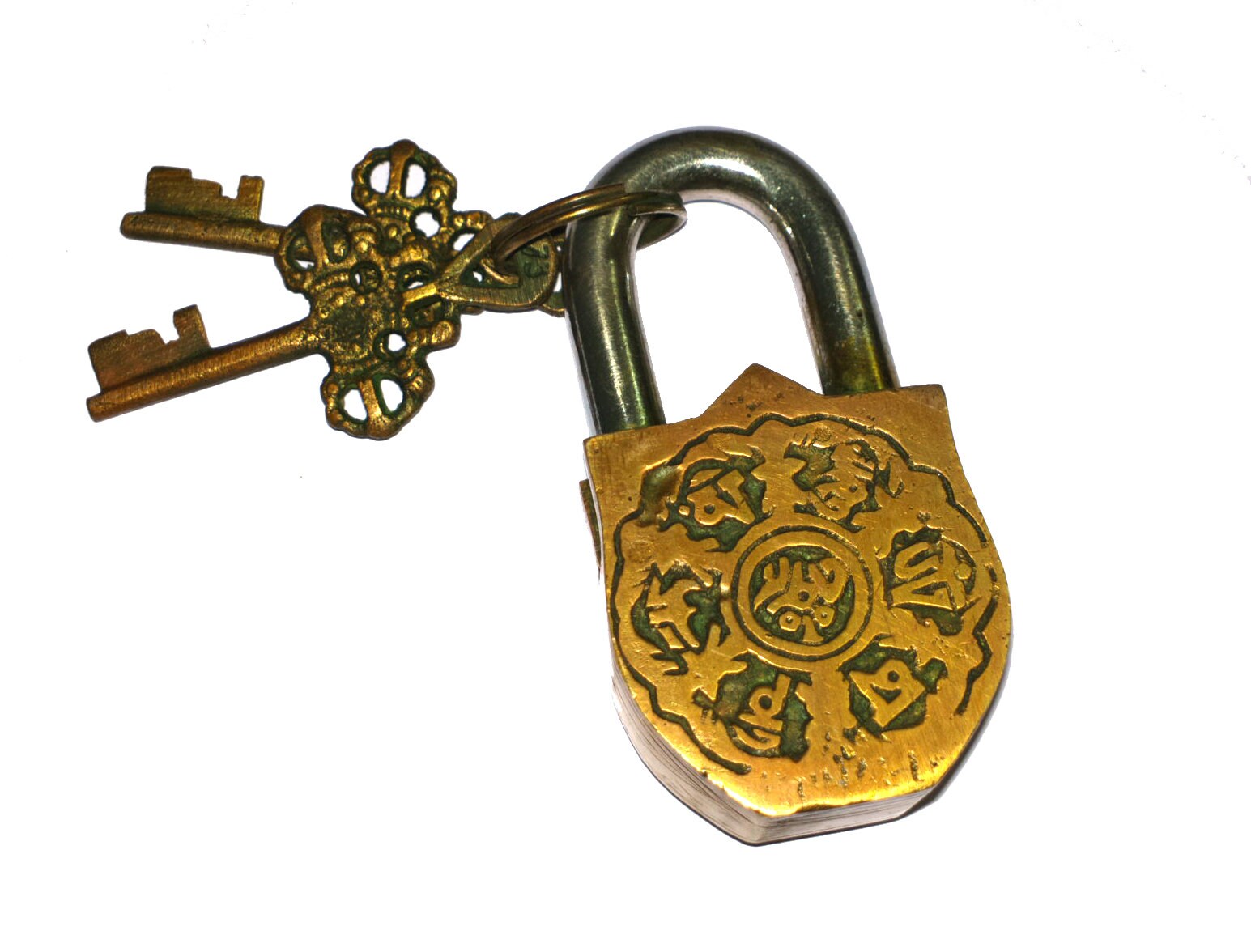 Unusual Vintage Style Padlock Skull Design Padlock Home Decor Brass ...