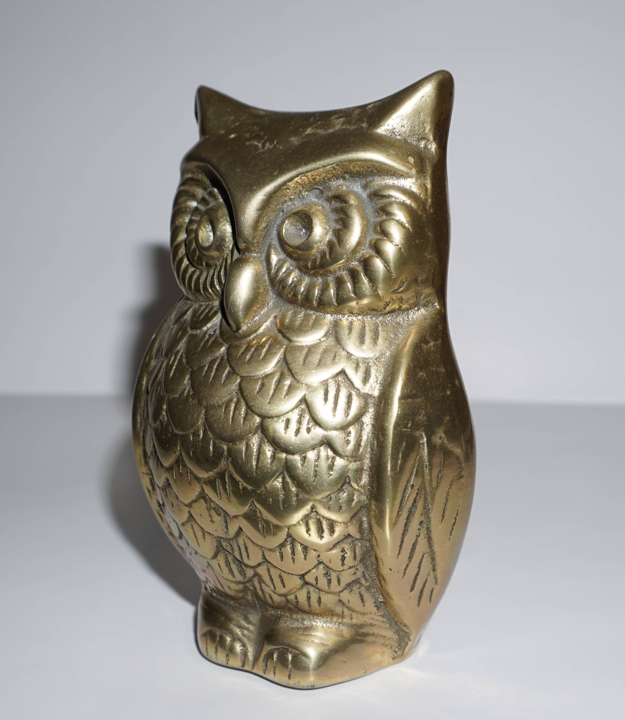 Búho antiguo Vintage búho estatua búho ornamento búho peso - Etsy España