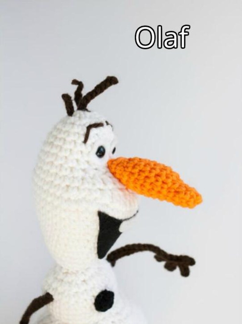 Olaf Snowman Amigurumi Tutorial - Etsy