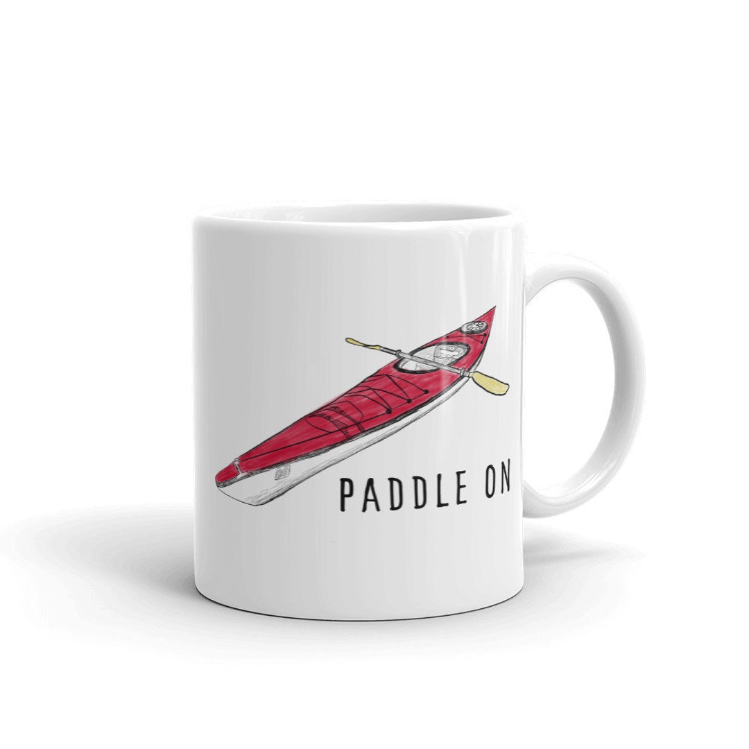 Kayak Paddle on Coffee Mug - Etsy