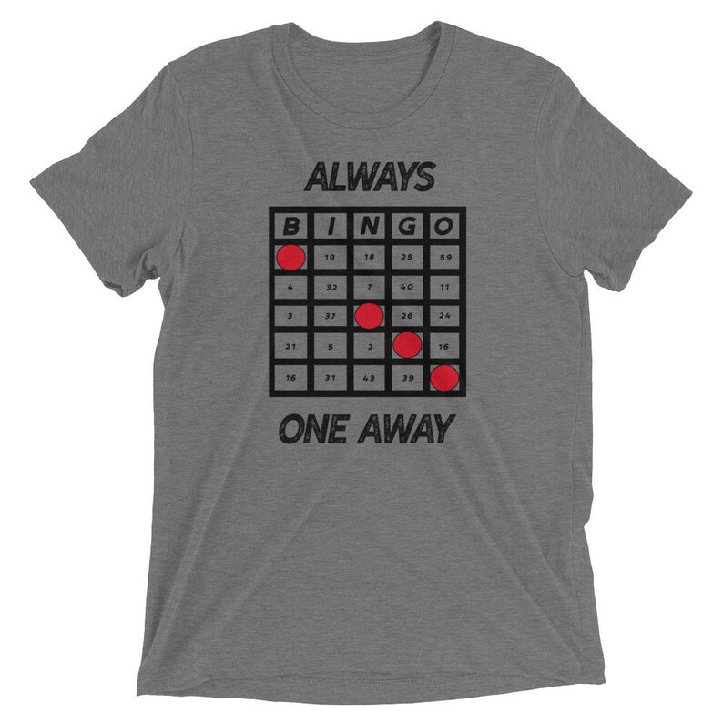 Bingo Shirt for Women or Men/short Sleeve T-shirt/bingo Gift/bingo ...