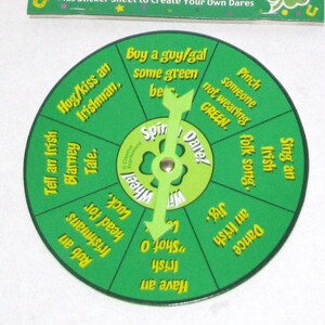 Saint Patrick's Day Dare to Spin Party Game 050366, Bar Game for St ...