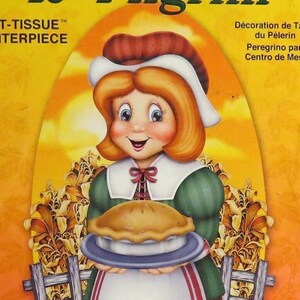 Girl Pilgrim Centerpiece 99411g 1/pk 10 Inch Thanksgiving - Etsy