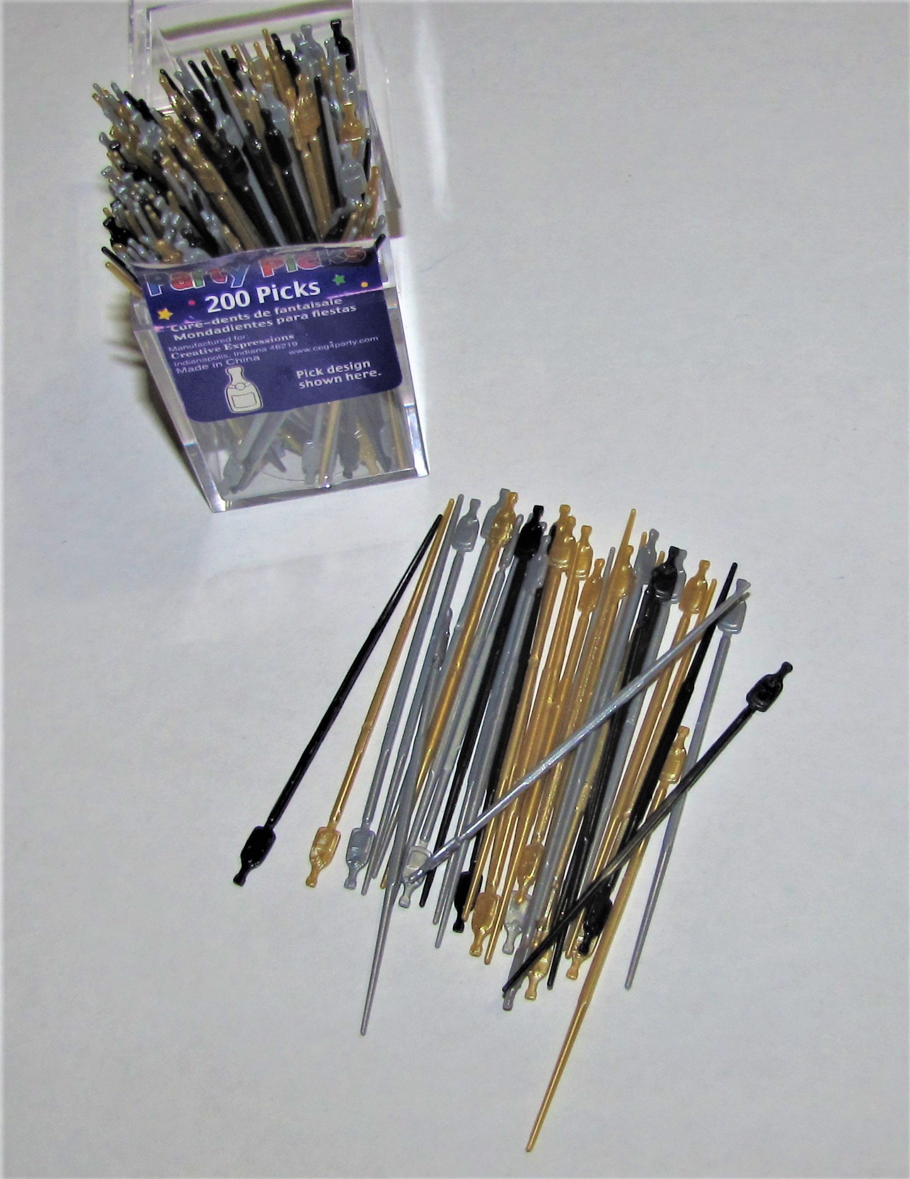 Boxed GSB Champagne Bottle Picks Hor D'oeuvres Picks - Etsy
