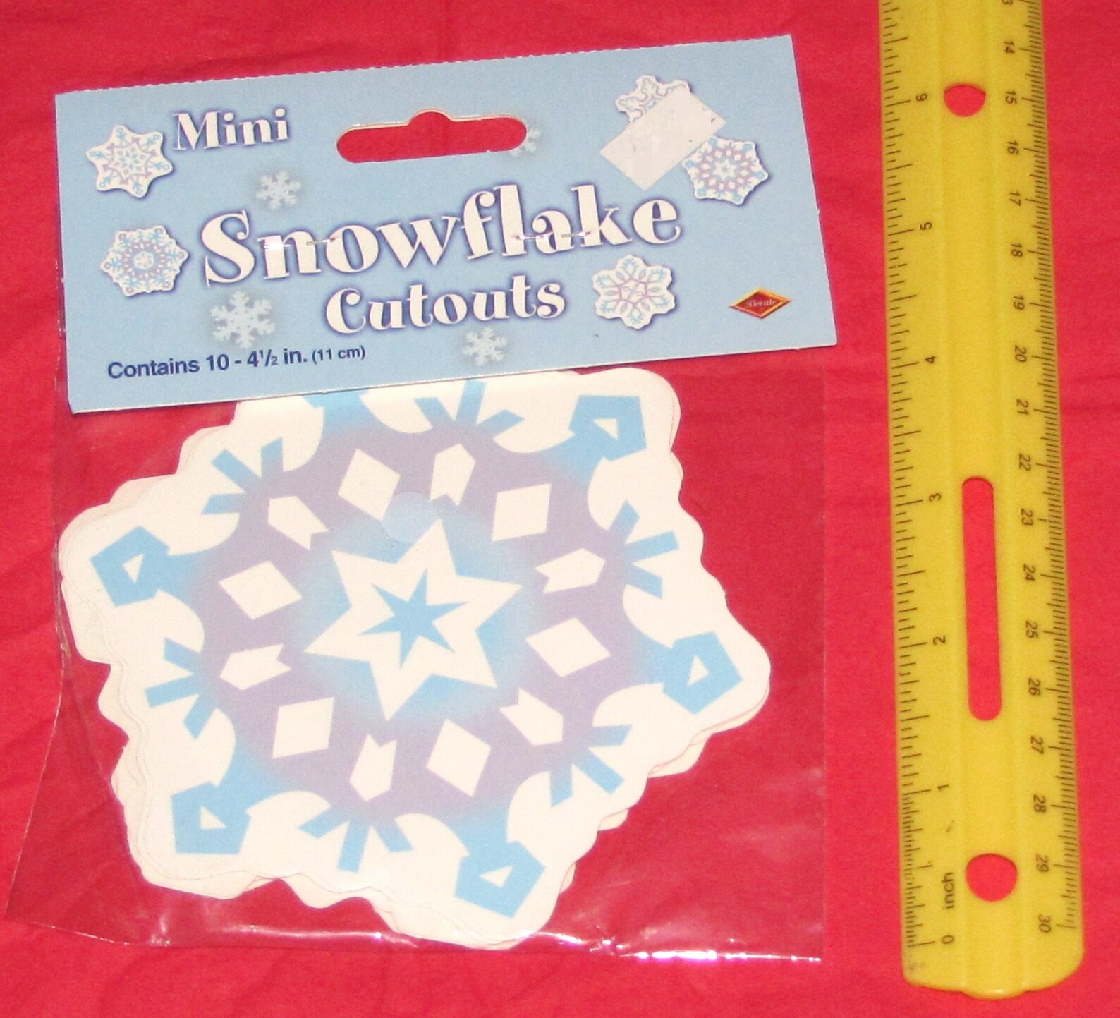 Mini Snowflake Cutouts 10/pk 22641 Winter Decoration - Etsy
