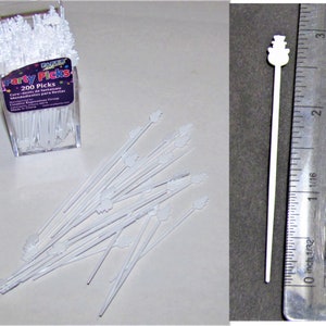 Boxed Snowmen Picks Hor D'oeuvres Picks 060218, 200/bx, White Snowman ...