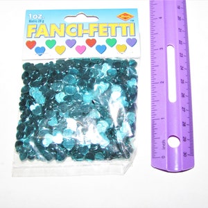 Light Blue Metallic Confetti Each Pkg 1 Oz Circles Stars or - Etsy
