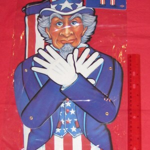 1995 Beistle, Jointed Uncle Sam Cutout #55675, 1/pkg, 36 Inches ...