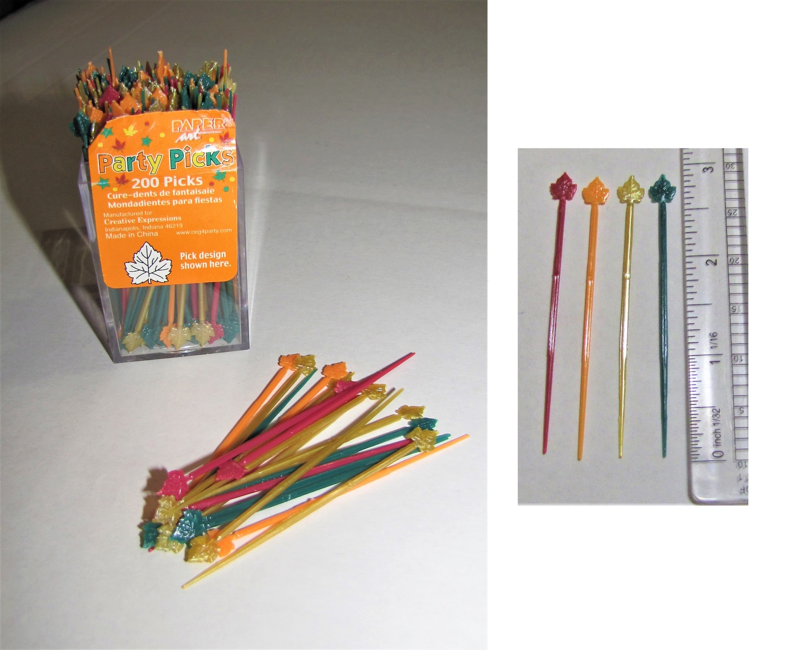 Boxed Maple Leafs Picks Hor D'oeuvres Picks Autumn - Etsy