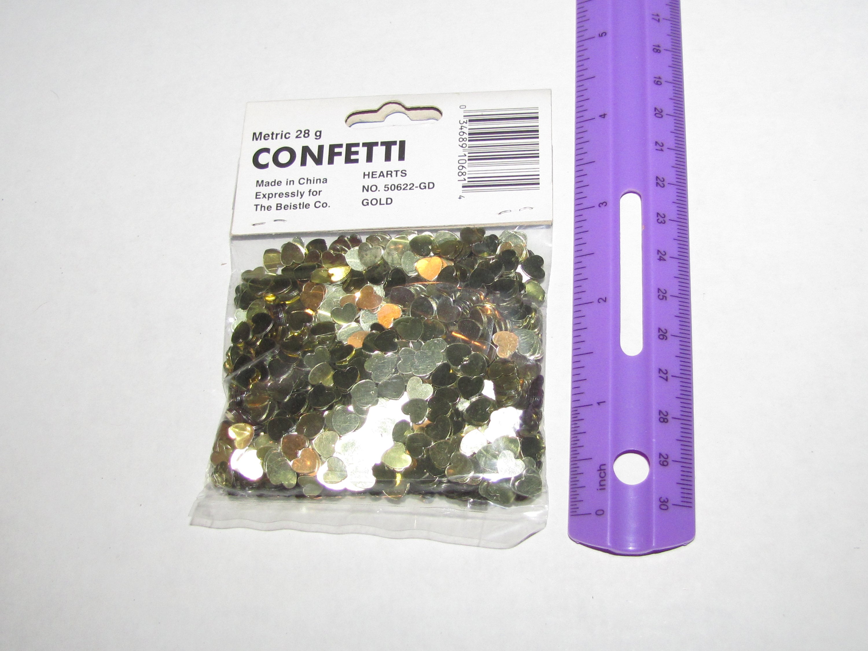 Gold Metallic Confetti Each pkg 1 oz Circles Stars or | Etsy