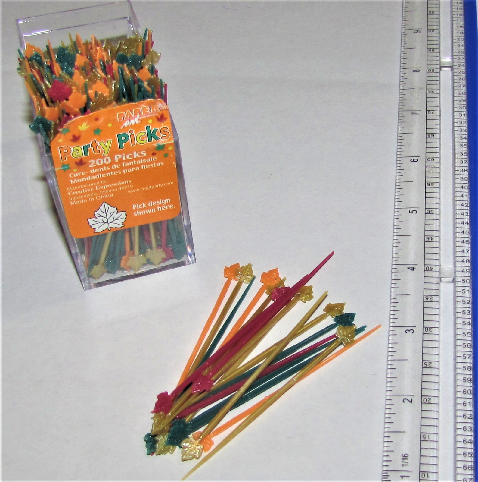 Boxed Maple Leafs Picks Hor D'oeuvres Picks Autumn - Etsy