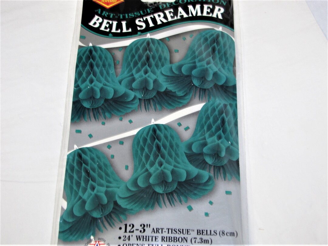 Teal Westminster Bell Streamer on Ribbon 55920-TL 1/pkg 24 - Etsy