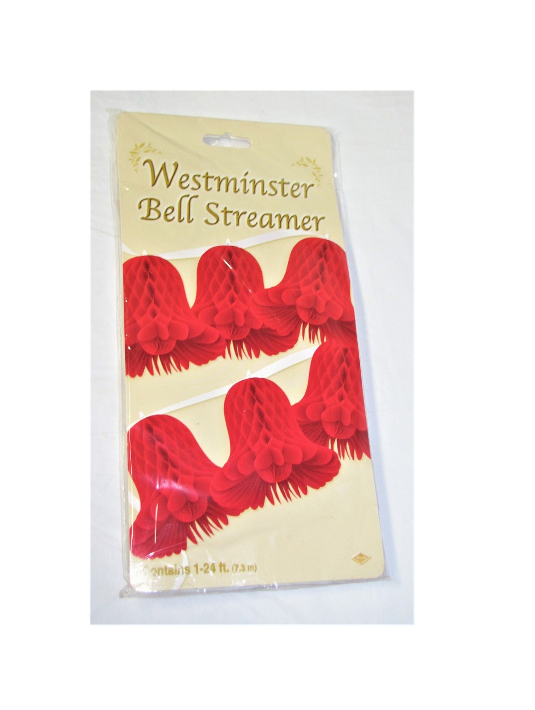 Red Westminster Bell Streamer on Ribbon 55920-R 1/pkg 24 - Etsy