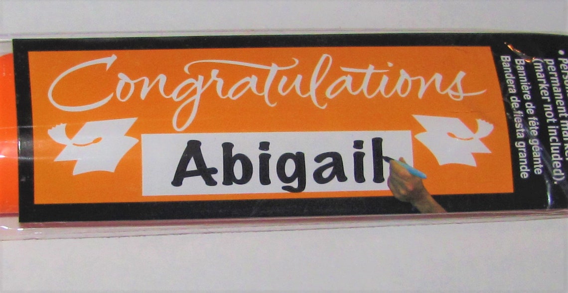Giant Graduation Party Banner 1/pk 60-inch X 20 Inch Choose - Etsy