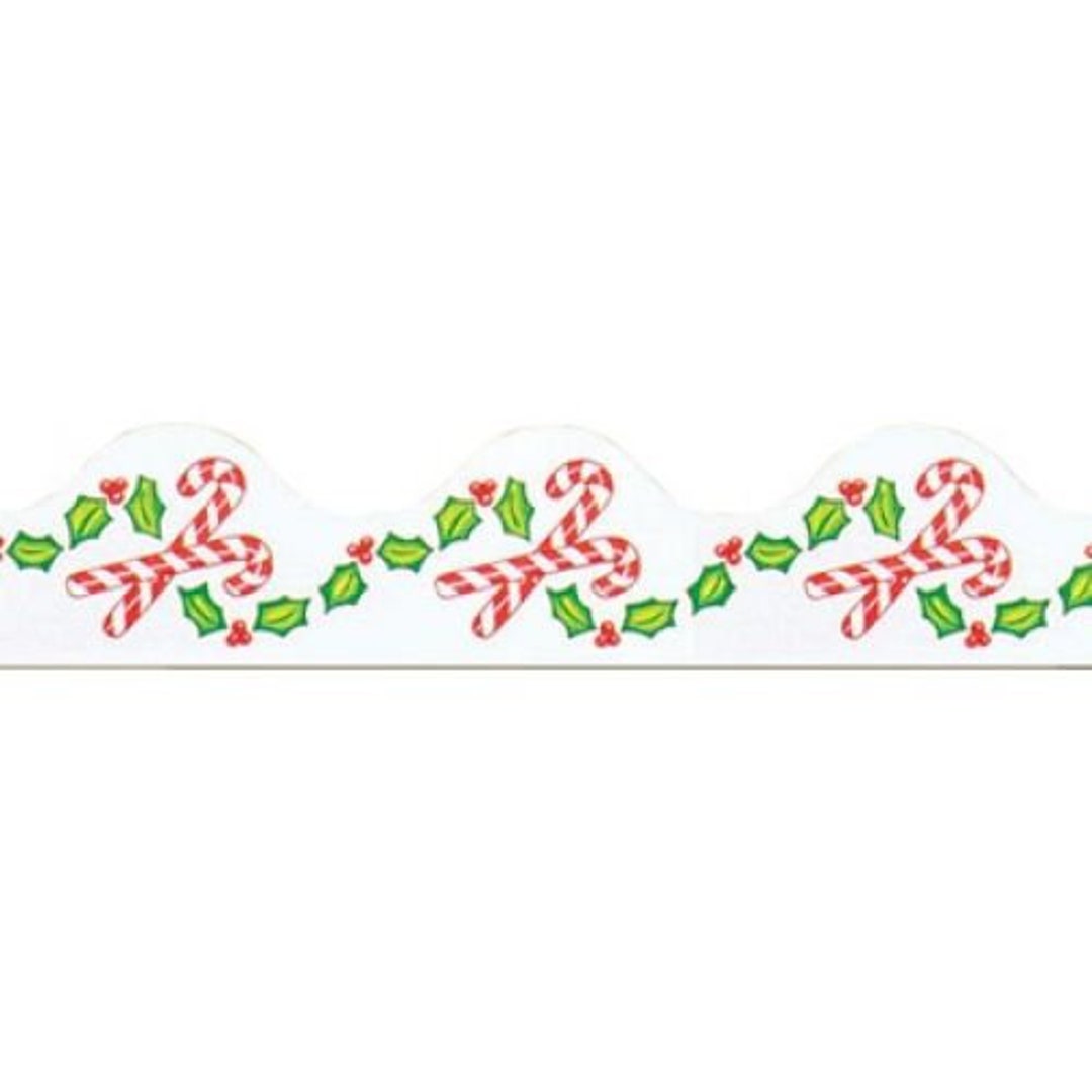 Candy Cane Bulletin Board Trim 50205, 37/ft per Pkg, Candy Cane Border ...